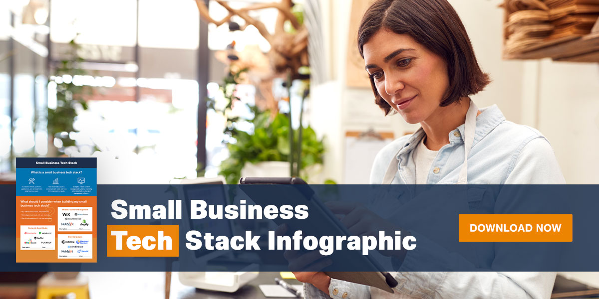 Small Business Tech Stack Infographic Download | Select Funding